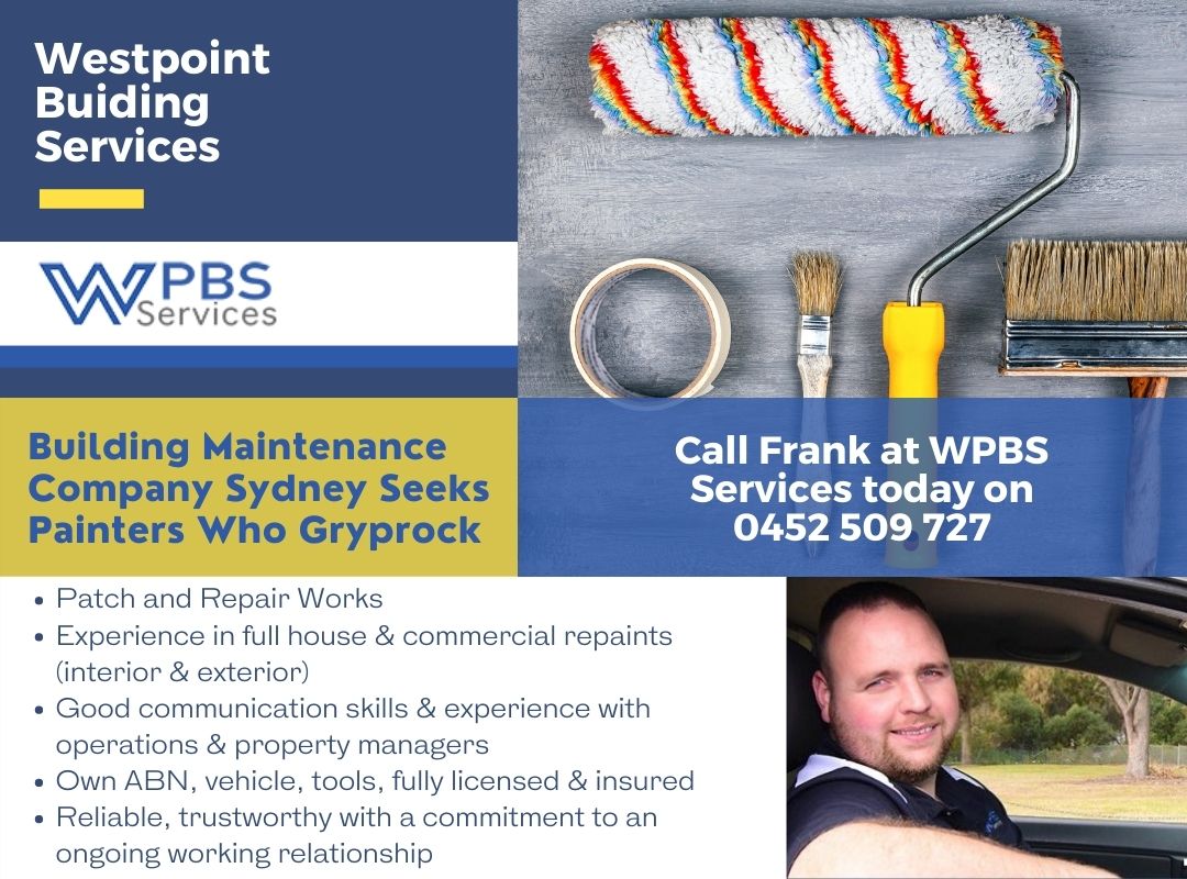 Building Maintenance Company Seeks Reliable Painters